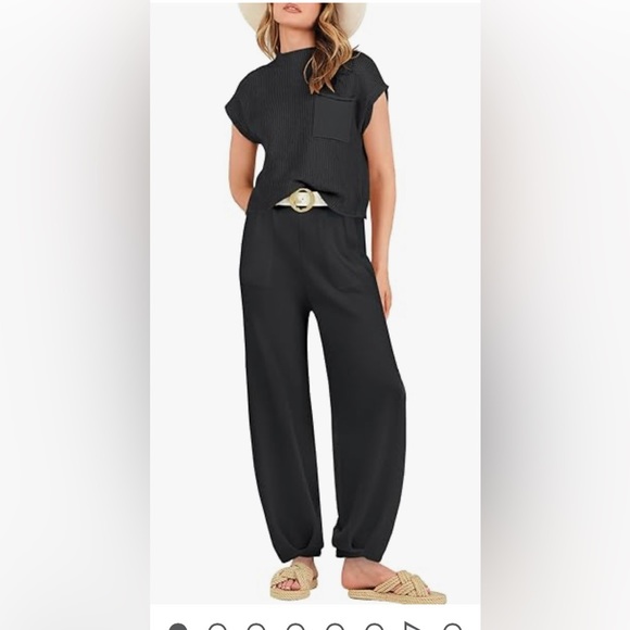 Sweaters | Two Piece Black Sweater Set Outfit | Poshmark